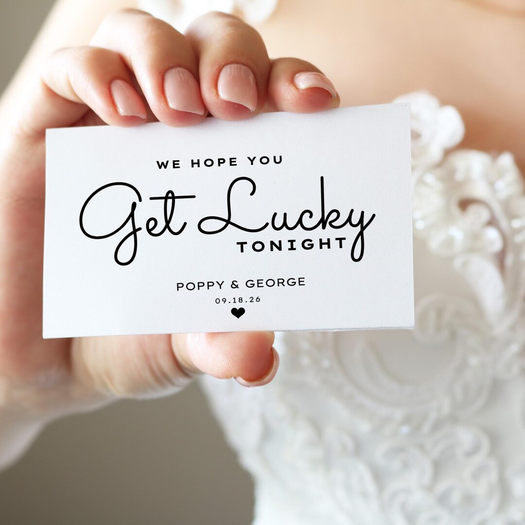 Scratch Card Holder, Get Lucky TONIGHT Wedding Favour Idea, Lottery ...