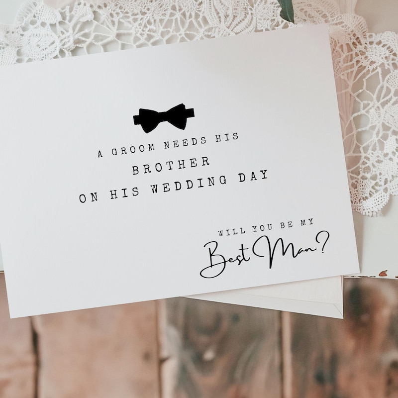 Nephew Best Man Card - Etsy