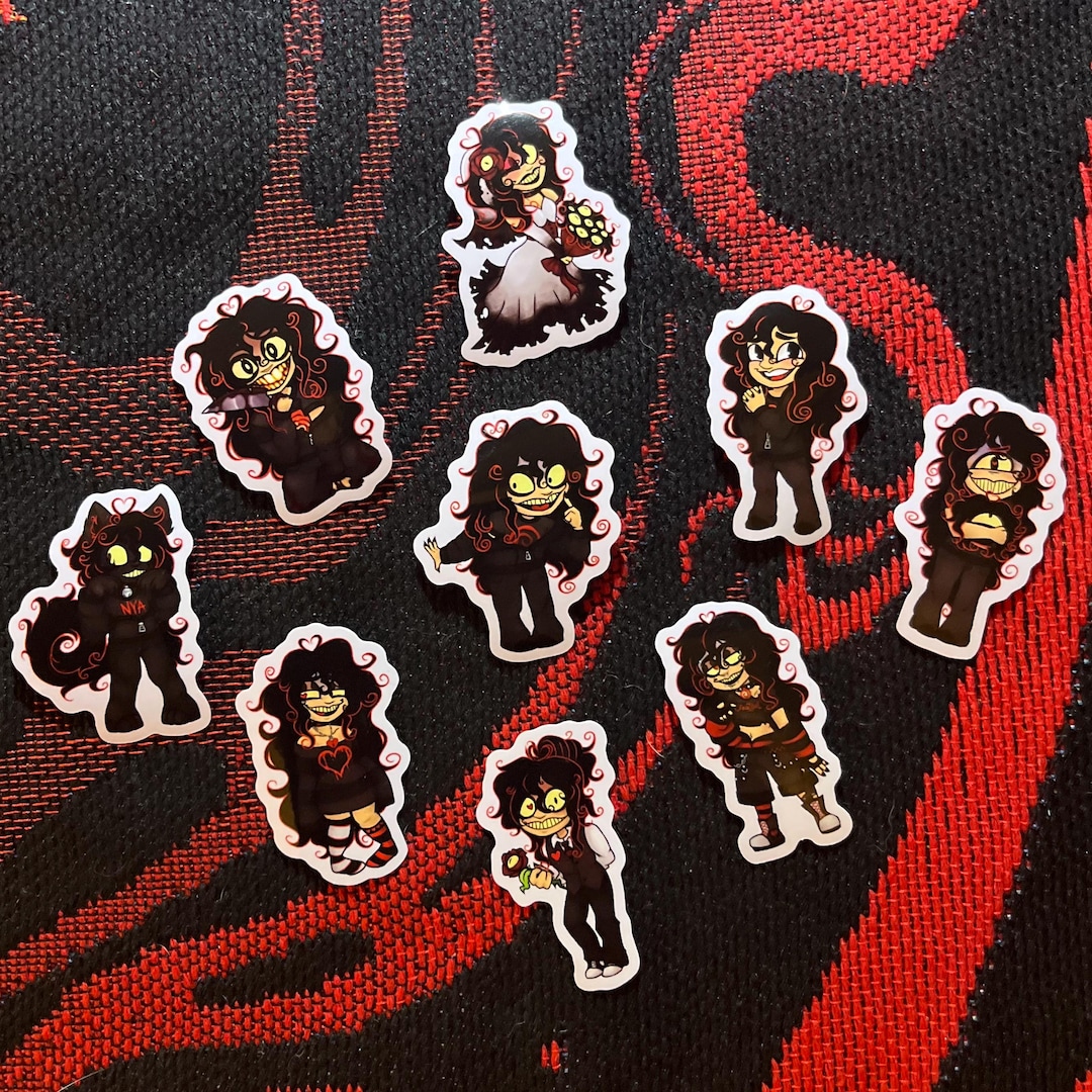John Doe Game Chibi Outfits Mini Vinyl Stickers - Die Cut Horror Uncanny Valley Purpleverse ...