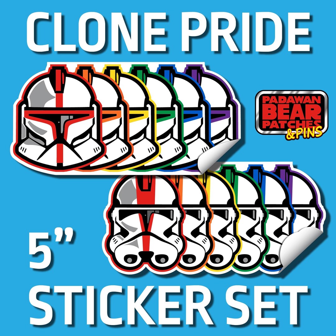 Set of 2 STAR WARS "clone Pride" Phase I & II Clone Trooper Style Vinyl ...