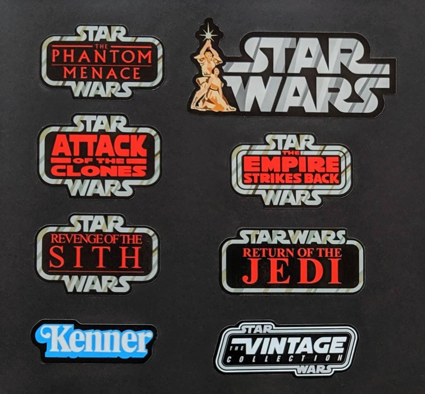 Star Wars Vintage Collection Logo Stickers - Kenner Toy & Mail Away ...