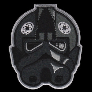 Star Wars "buckets" Series Troopers of the EMPIRE Helmet Embroidered Iron-on Patches ...