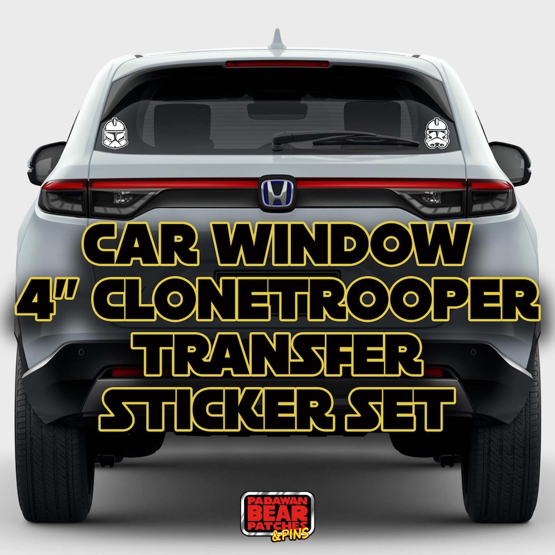 Star Wars Clone Trooper 4-inch Vinyl Transfer Window Decal Set of 2 ...
