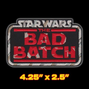 Star Wars the Vintage Collection Style "the Bad Batch" Logo Iron-on ...