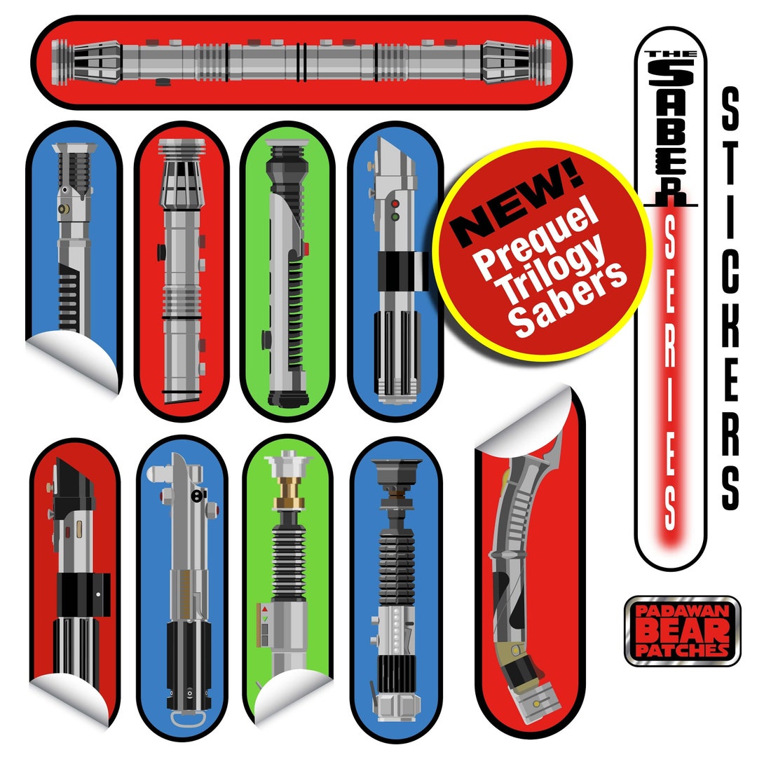 Star Wars Prequel & Original Trilogy Character Light Saber Vinyl ...
