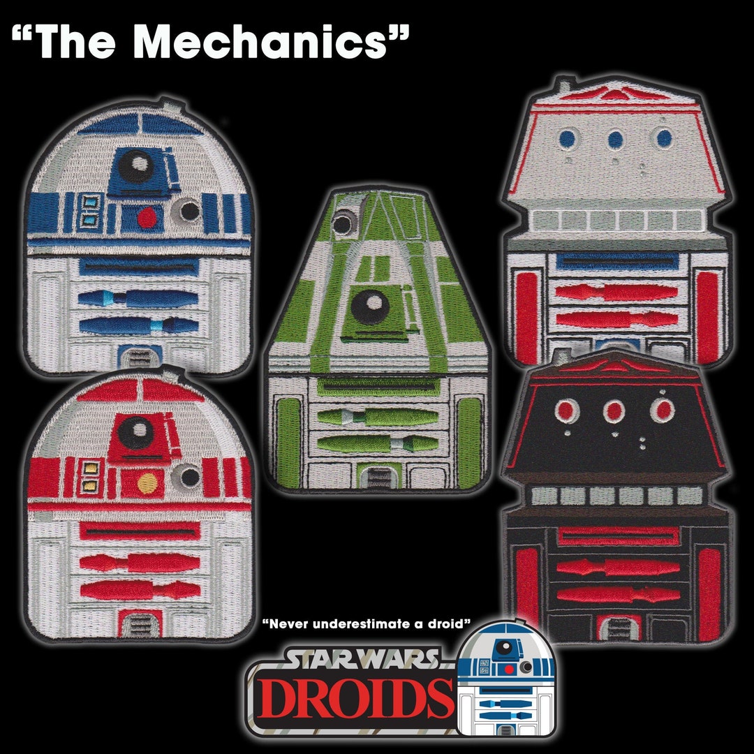 Star Wars DROIDS "the Mechanics" Astromech Iron-on Embroidered Patch 5 ...