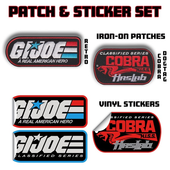 Hasbro GI JOE Toy Logo 5-inch Vinyl Sticker / Embroidered - Etsy
