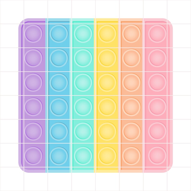 Pop It Clipart Pastel Pop It Bundle Pastel Unicorn - Etsy