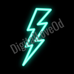 Lightning Bolt Neon, Flash, Lightning Bolt Bundle, Lightning Bolt ...