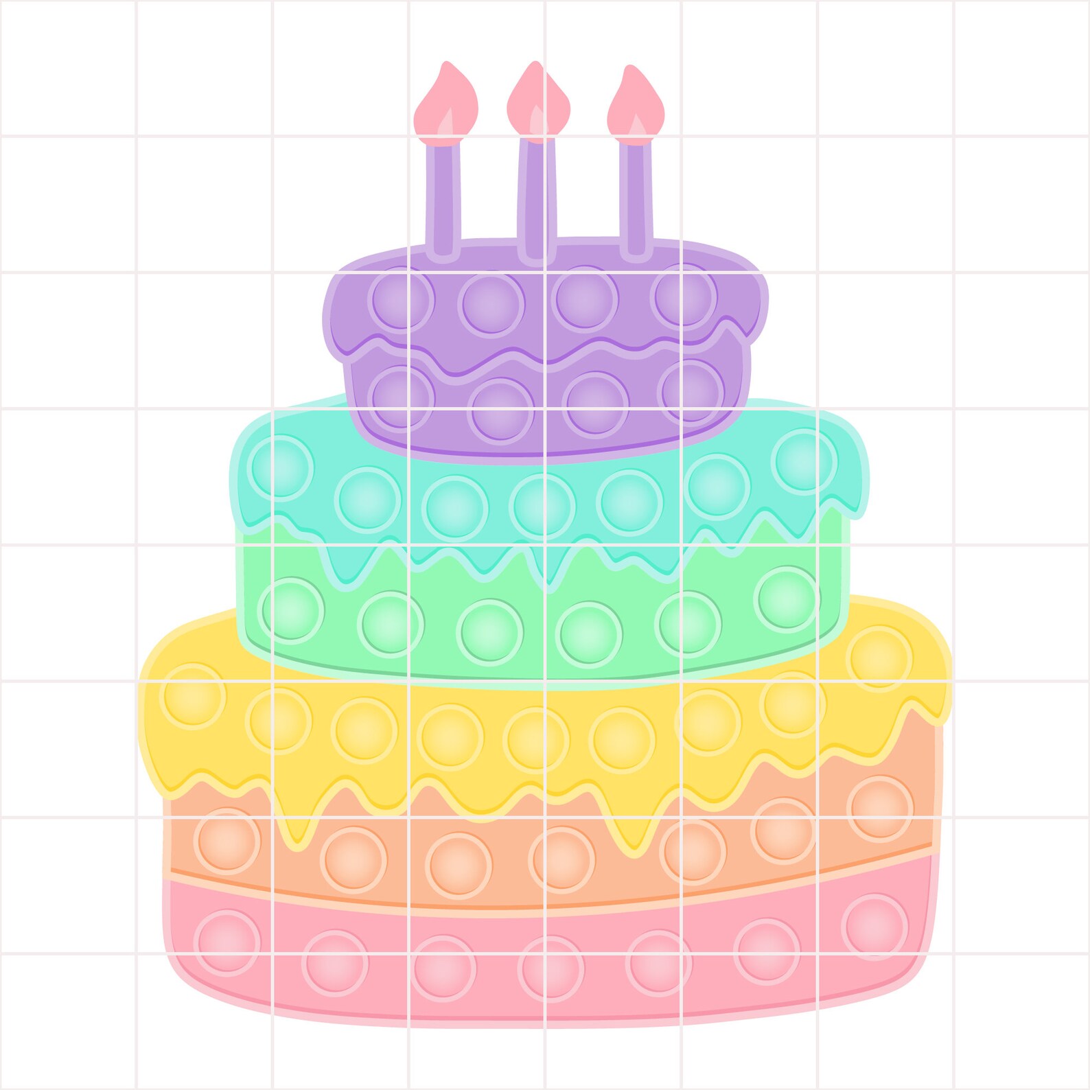 Pop It Clipart Pastel Pop It Bundle Pastel Unicorn - Etsy