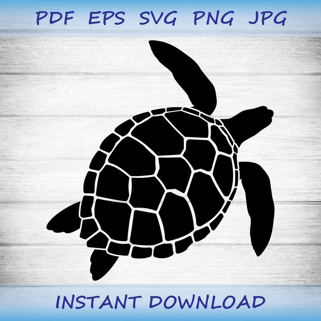 Sea Turtle Svg for Cutting, Hawaii Summer Beach Ocean Sublimation Png ...