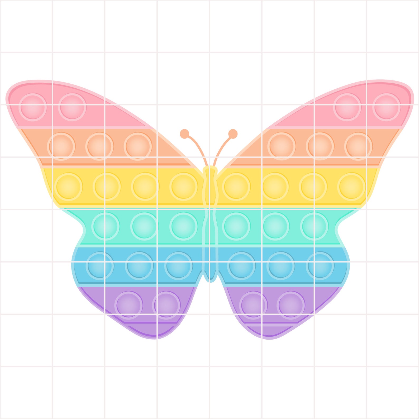 Pop It Clipart Pastel Pop It Bundle Pastel Unicorn - Etsy