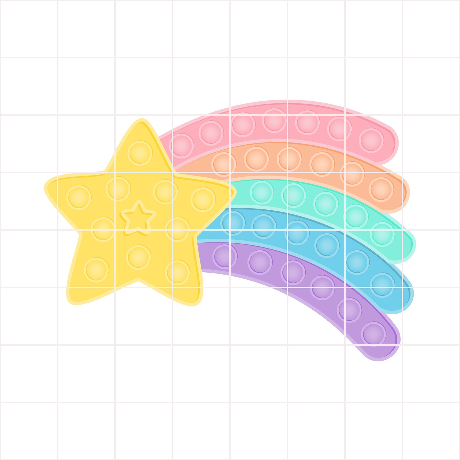 Pop It Clipart Pastel Pop It Bundle Pastel Unicorn - Etsy