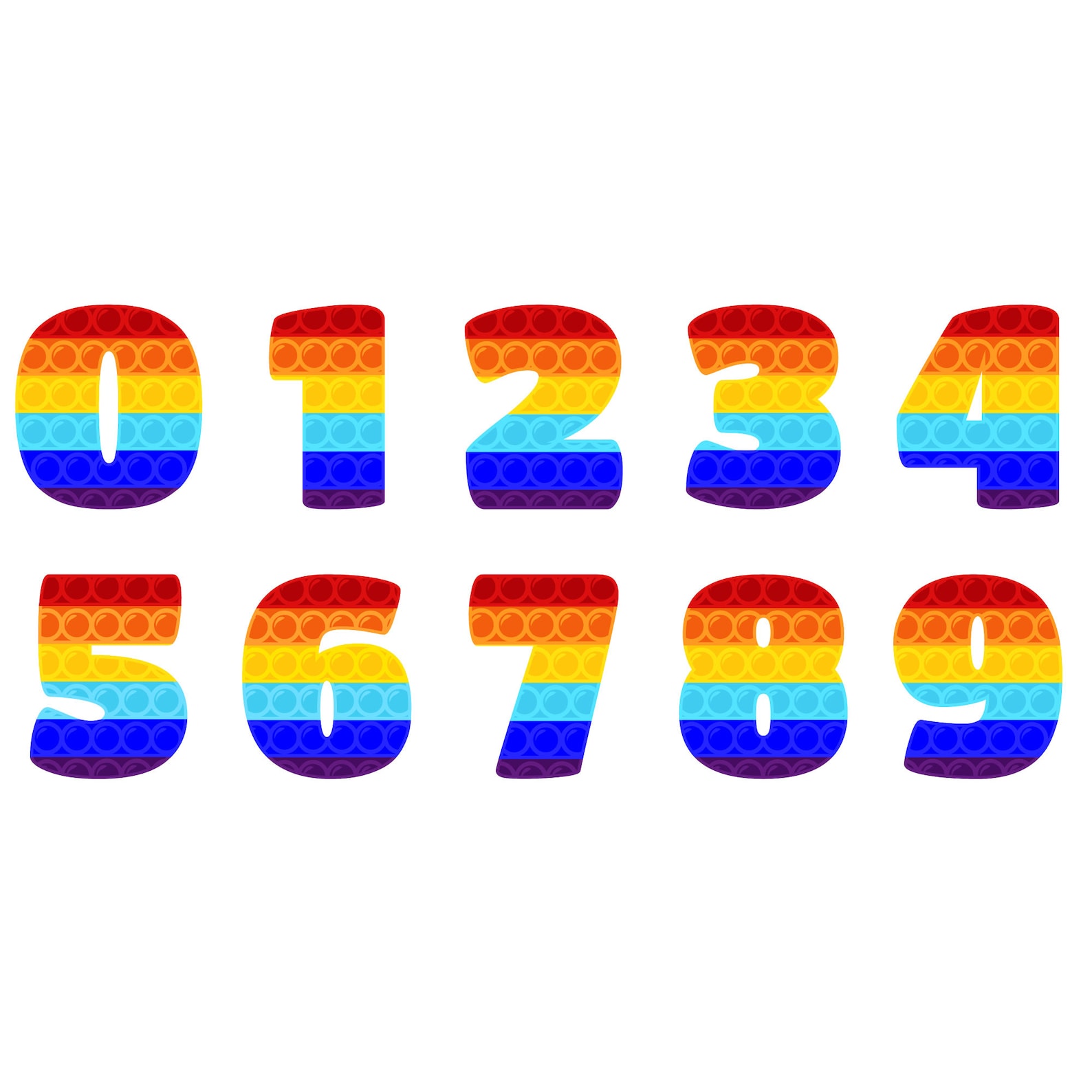 Layered Pop It Alphabet and Numbers for Cutting Pop It - Etsy