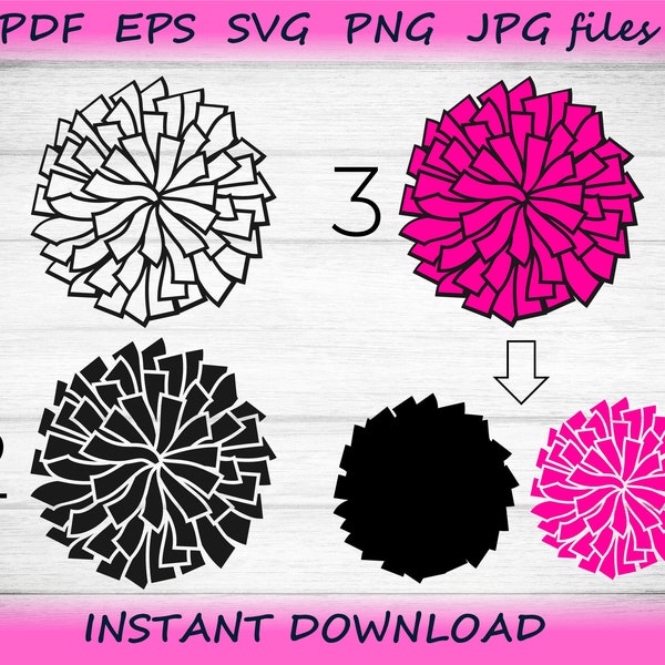 Pom Pom Svg - Etsy