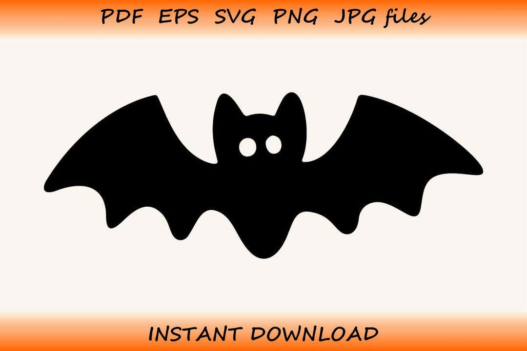 Bat Svg – Cute Halloween Bat Design – Cut File for Cricut & Sublimation ...