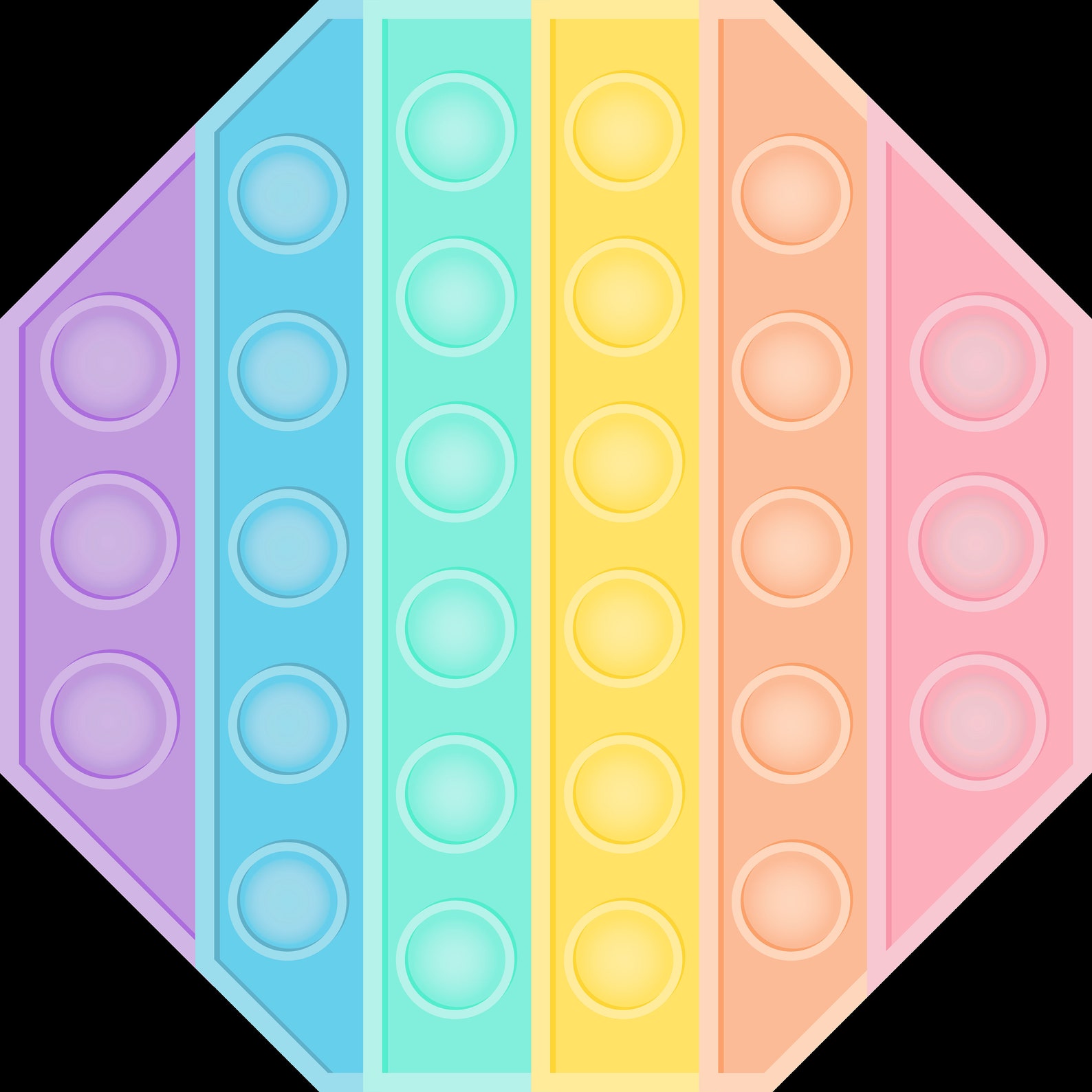 Pop it Clipart Pastel / Pop it Bundle Pastel / Unicornio / | Etsy México