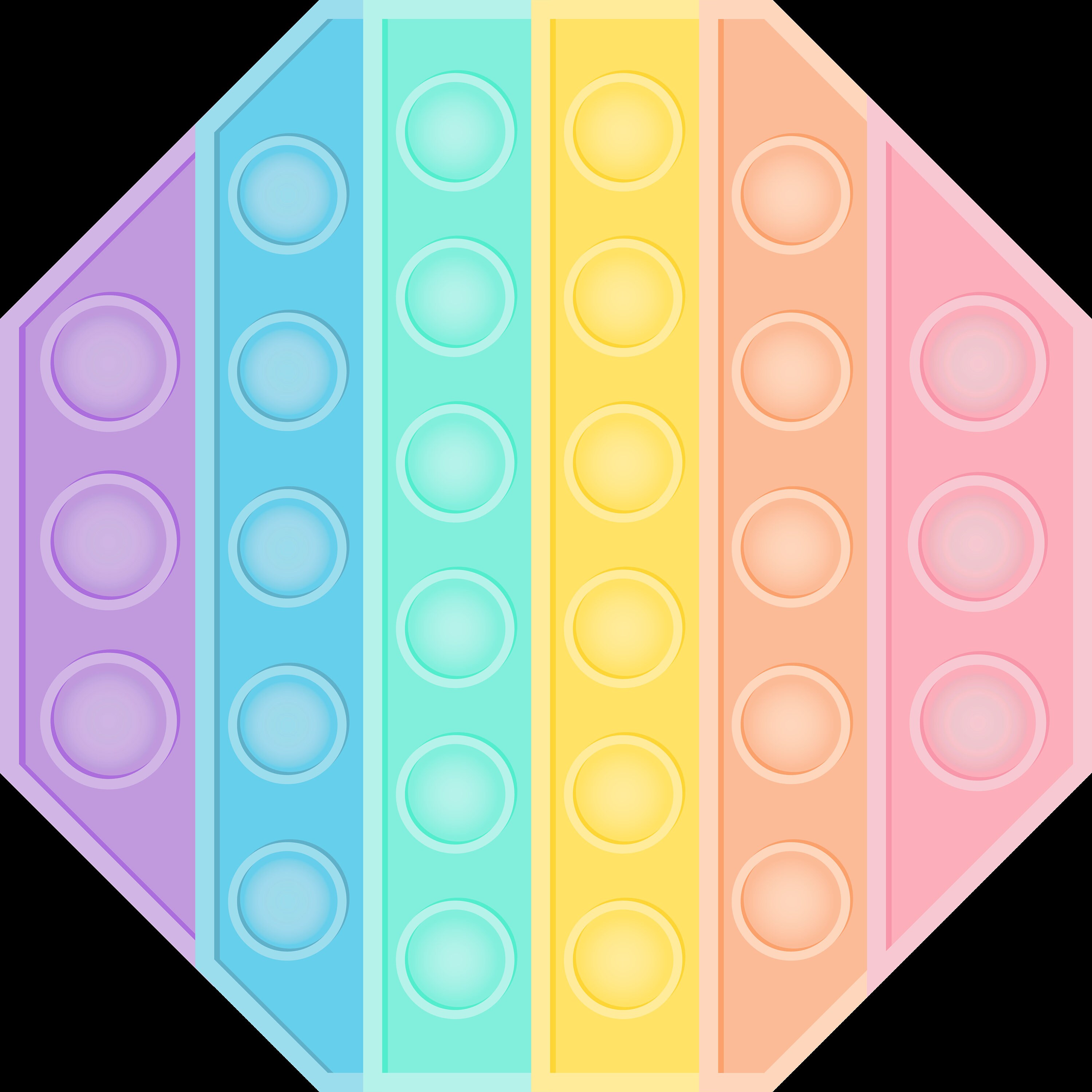 Pop It Clipart Pastel Pop It Bundle Pastel Unicorn | Etsy