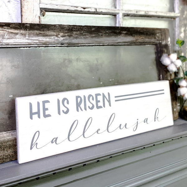 He is Risen Sign - Etsy