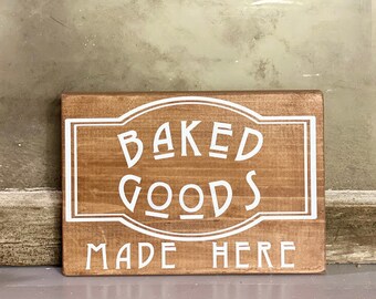 Baked Goods Sign - Etsy