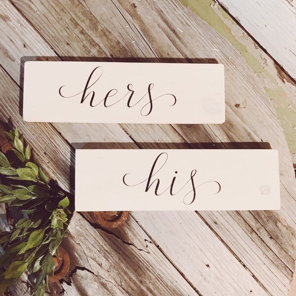 His and Her Signs - Etsy