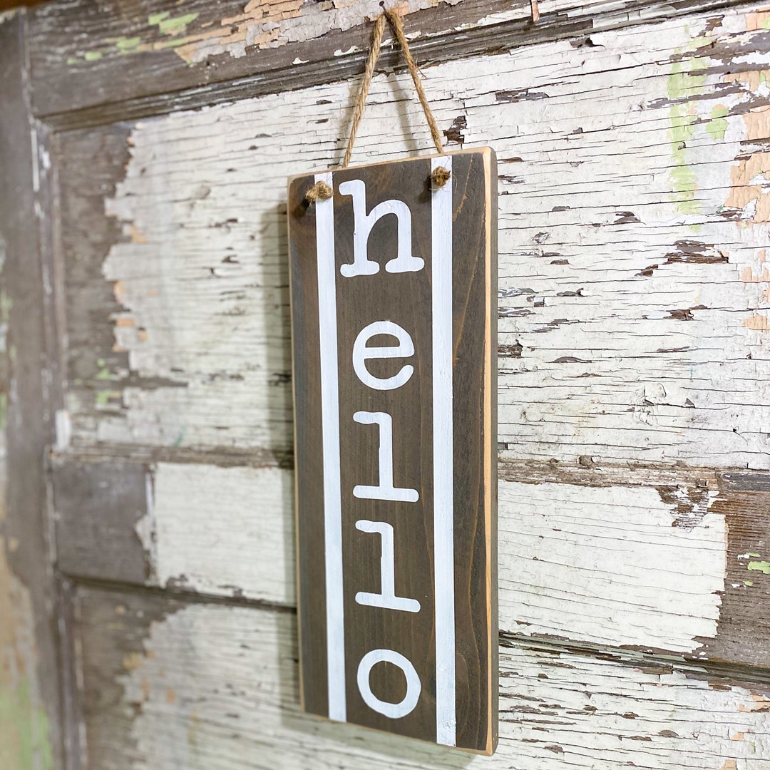 Hola Letrero / Hola Letrero Colgante / Decoración del Porche - Etsy España