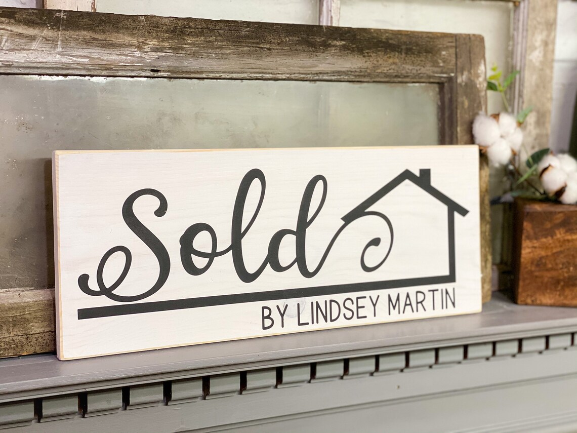 Realtor Sold Sign Realtor Sold Prop Sold Sign Sign for - Etsy