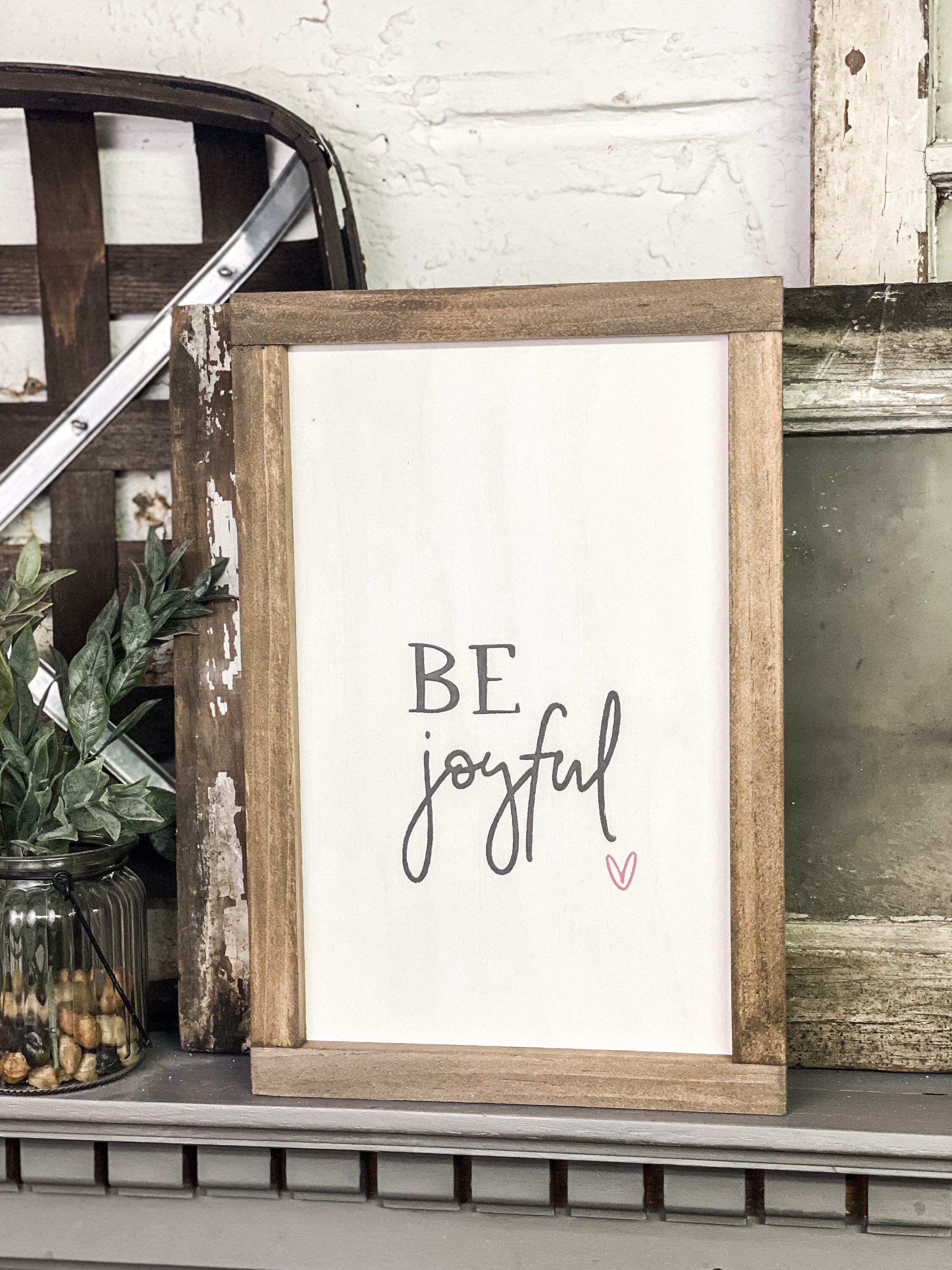 Be Joyful Sign . Kindness Gift . Rustic Wood Sign . - Etsy