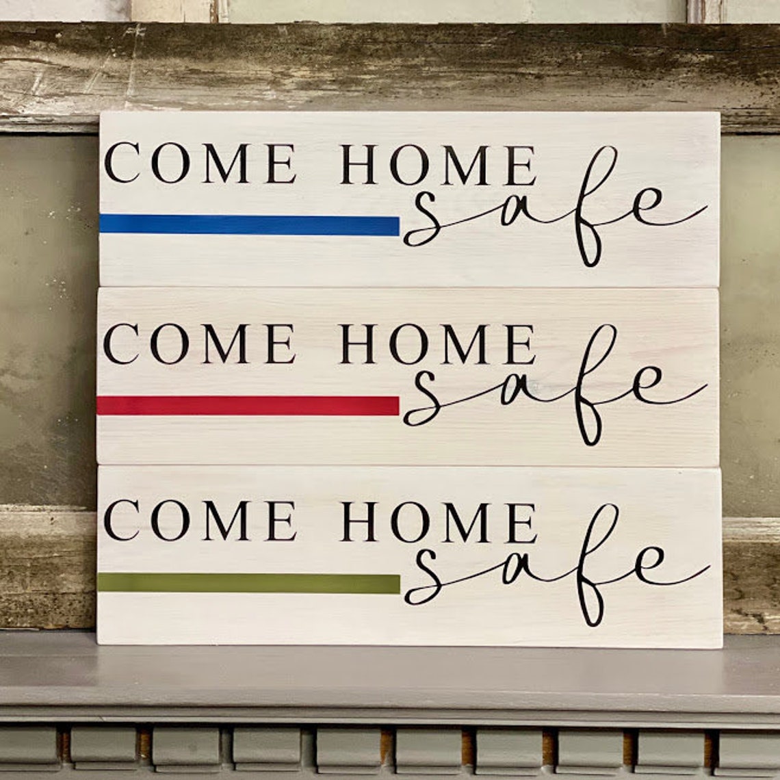 Come Home Safe Sign Police Wife Police Life Gift for - Etsy