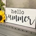 Hello Summer Sign Summer Wall Decor Tiered Tray Decor | Etsy