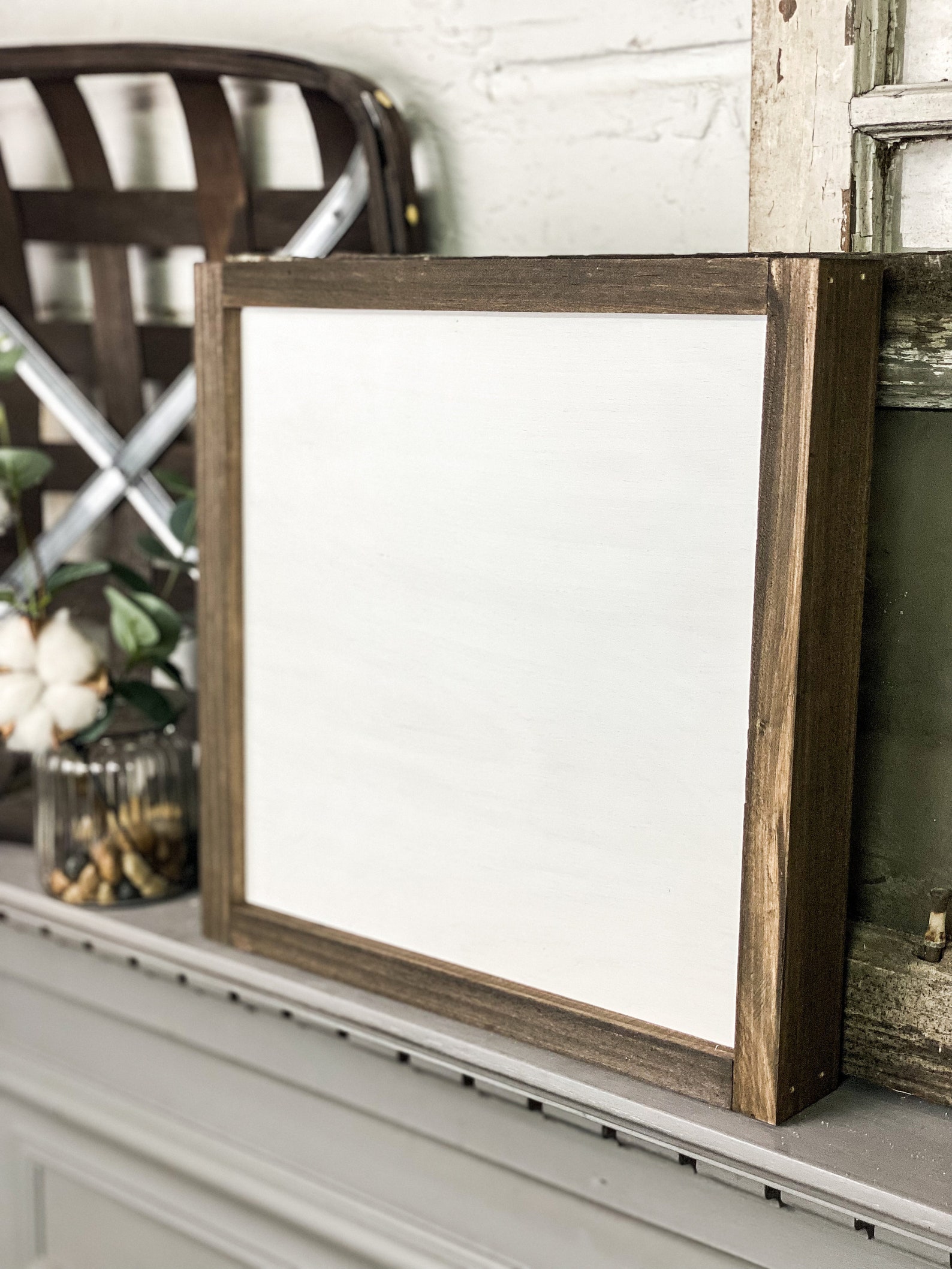 12x12 blank framed wood sign DIY sign blank Make your own | Etsy