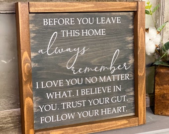 Before You Leave Sign - Etsy
