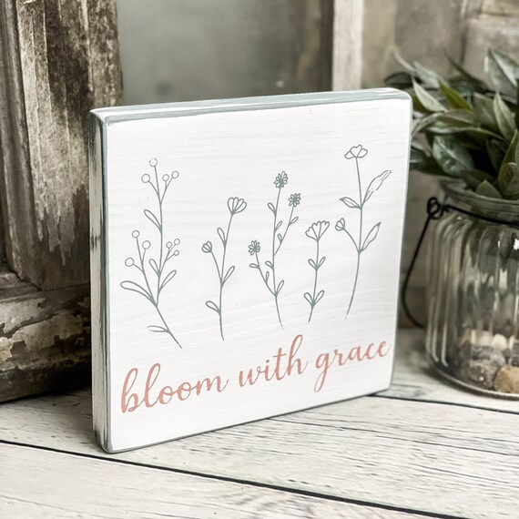 Wall Décor Wall Hangings Home Décor Life in Bloom Sign Bloom Sign Small ...