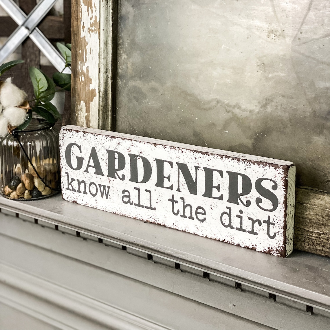 Gardeners Know All the Dirt Wood Sign Funny Garden Gift Gift | Etsy