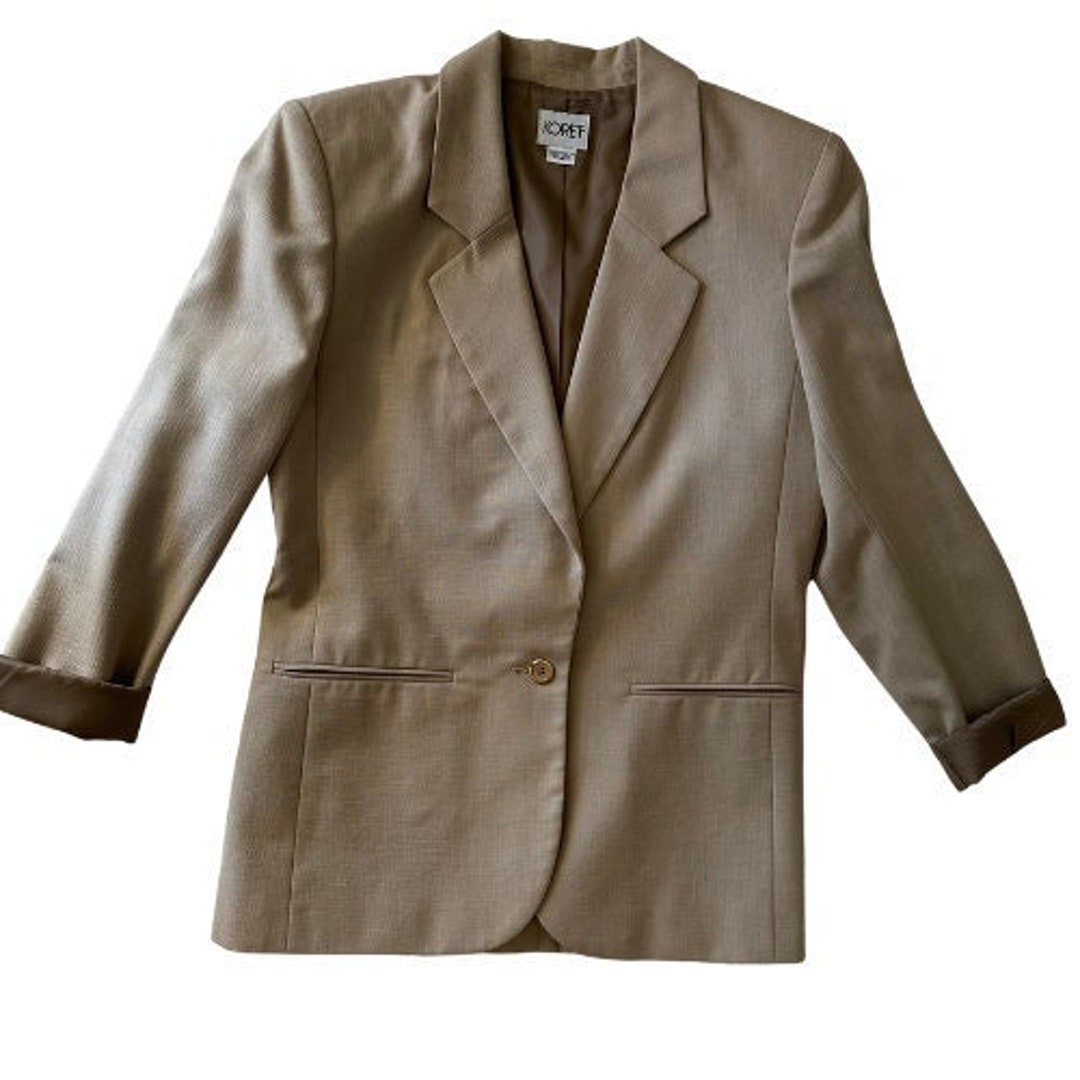 Koret Vintage Womens Blazer | 1990s Blazer | Beige | Size 10 - Etsy