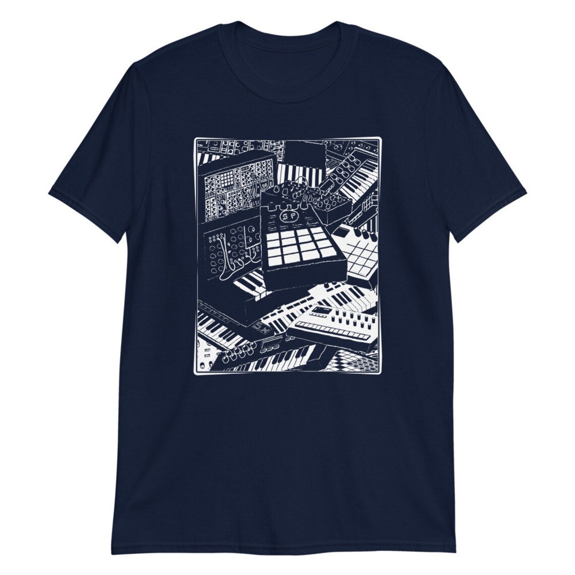 Synthesizer Art T-shirt for Electronic Musician - Etsy UK
