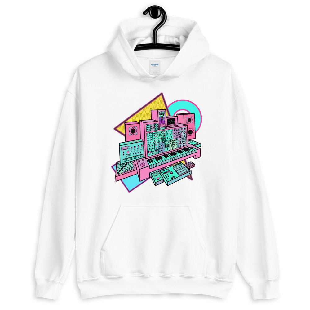Synthwave Synthesizer Hoodie for Musician - Etsy UK
