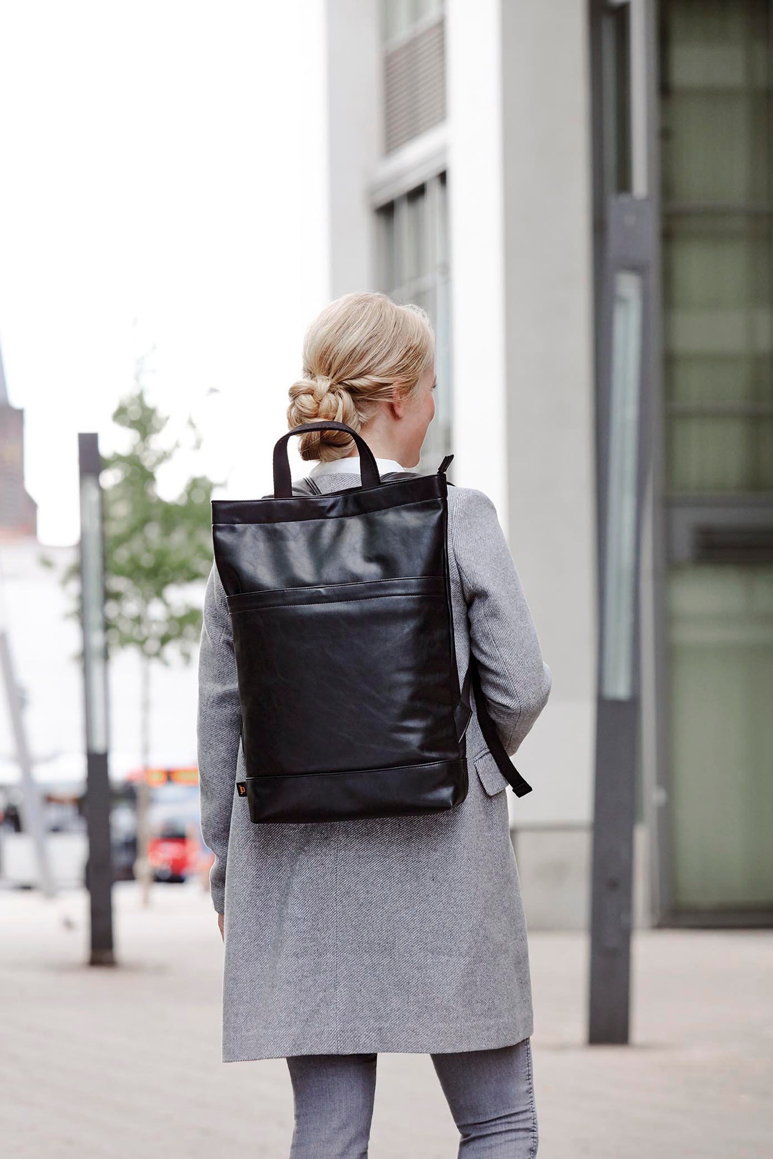 Halfar Backpack in 100% Synthetic Leather Comfortable - Etsy