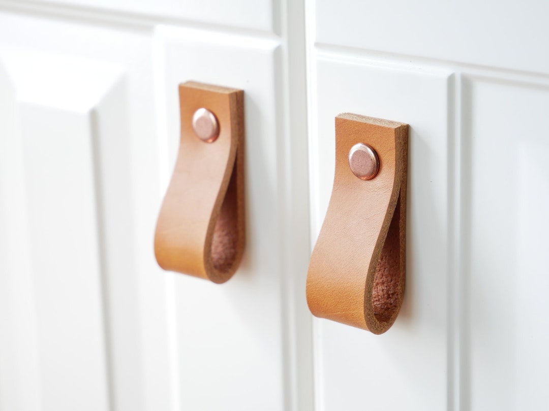 Unique Drawer Pulls Leather,cabinet Hardware,drawer Knobs - Etsy