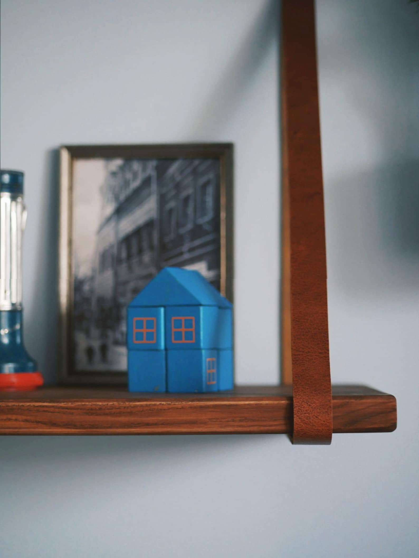 Leather Shelf Straps for Floating Wall Shelves Living Room or | Etsy
