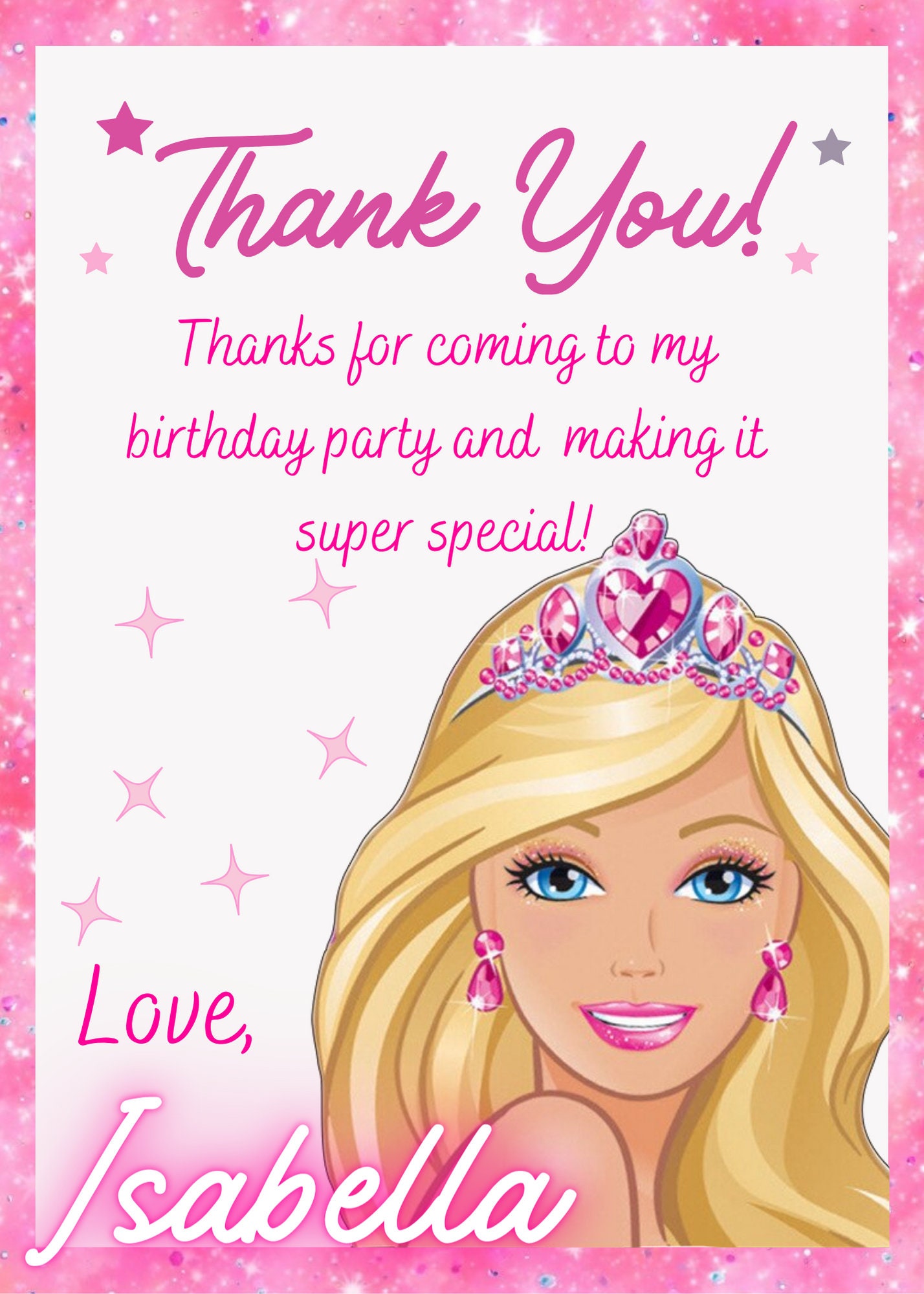 Editable Girls Birthday Invitation Heart Invitation Digital - Etsy