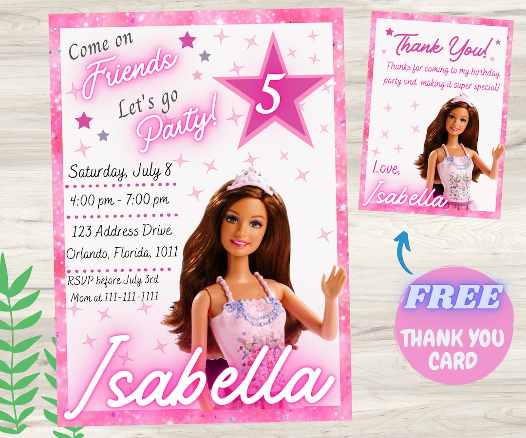 Editable Girls Birthday Invitation Heart Invitation Digital Template ...