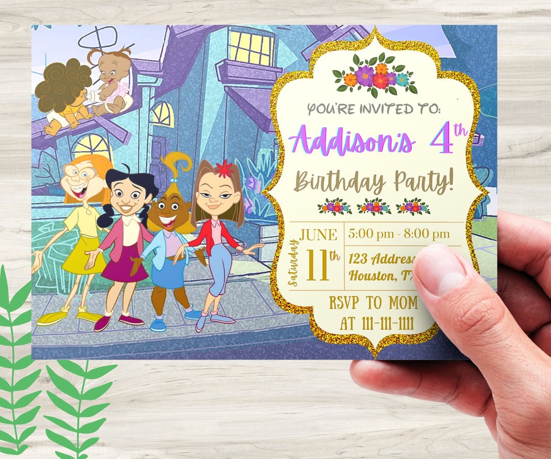 The Proud Family Birthday Invitation, Customizable Digital Template - Etsy