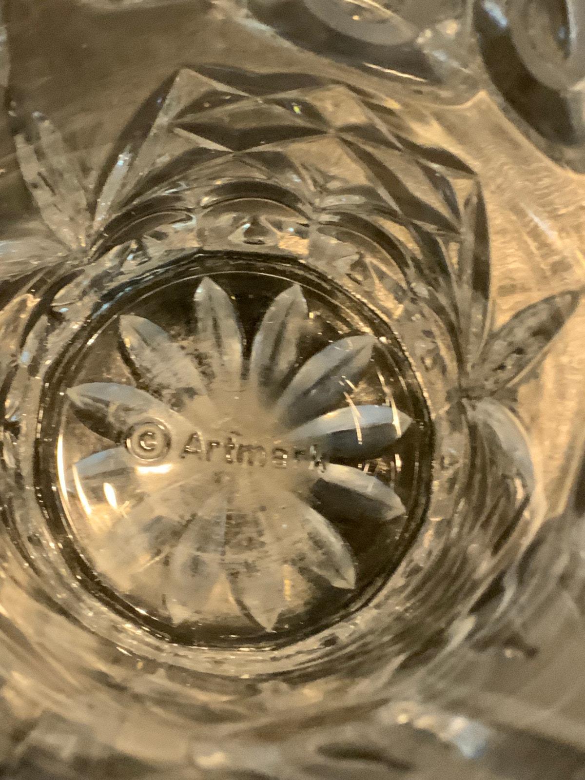 Vintage Lead Crystal Vase- Artmark-bleikristall - Etsy