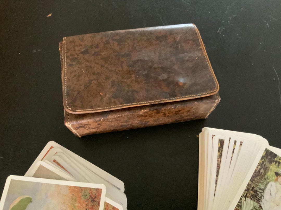 Vintage Contract Bridge Set/leather Case - Etsy