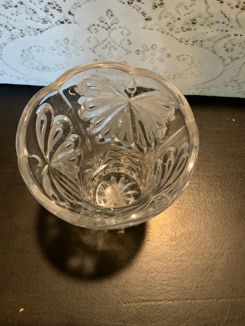 Vintage Lead Crystal Vase- Artmark-bleikristall - Etsy
