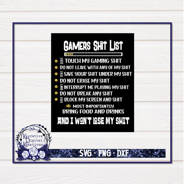 Mom's Shit List Sign - Etsy