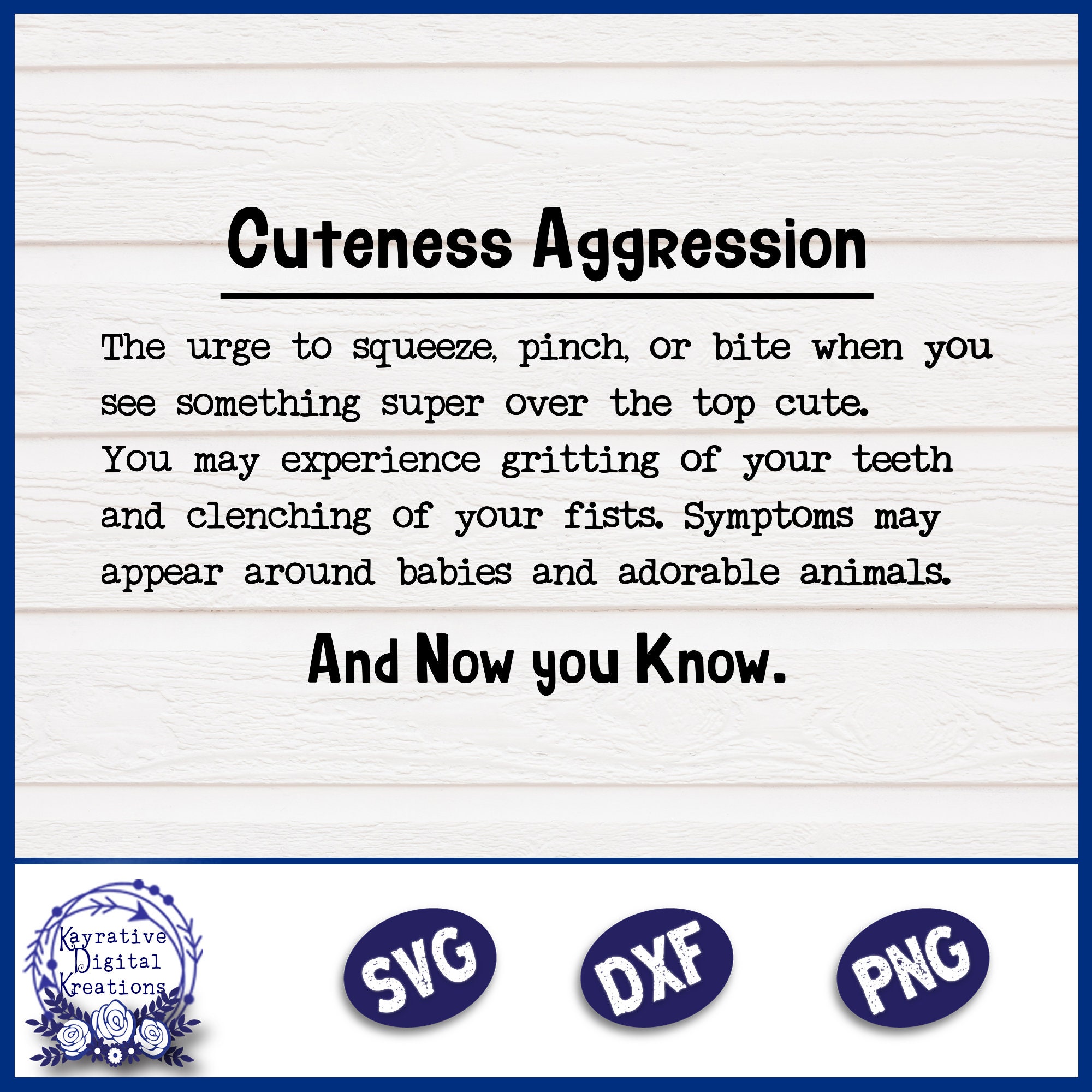 Cuteness Aggression SVG Instant Download Funny Shirt SVG | Etsy
