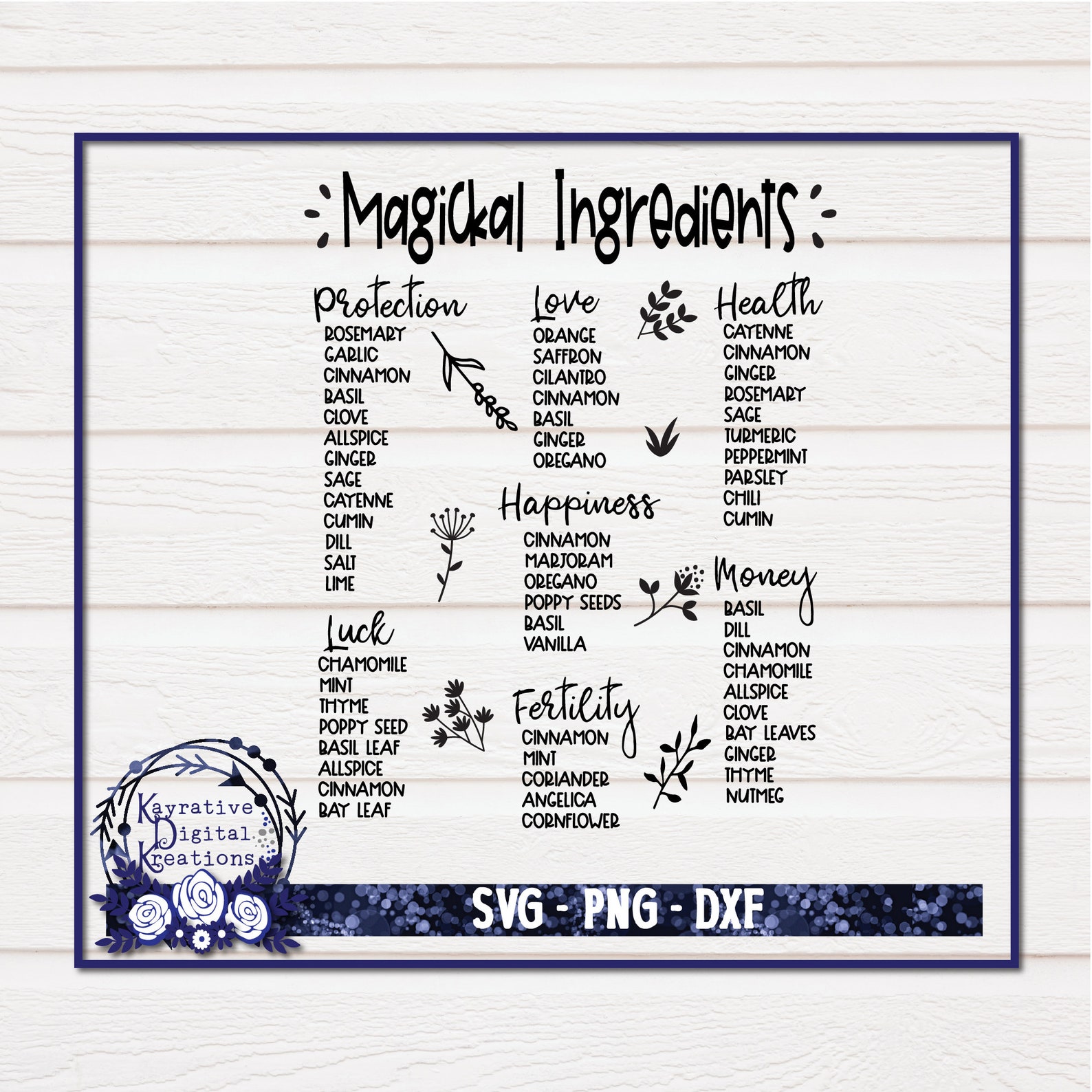 Magical Ingredients SVG - Instant Download - Witch SVG - Kitchen Witch ...