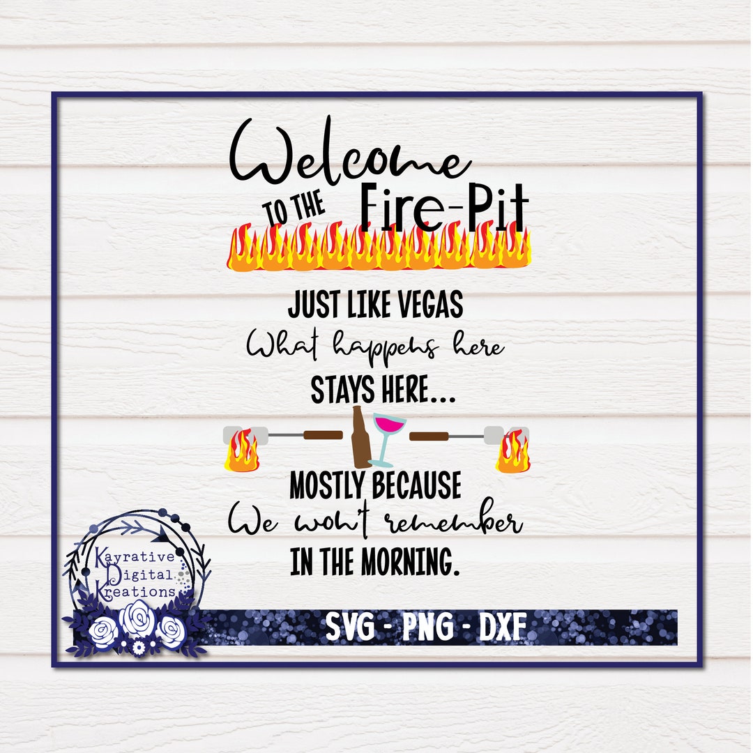 Fire-pit SVG Camping SVG Cottage SVG Instant Download - Etsy